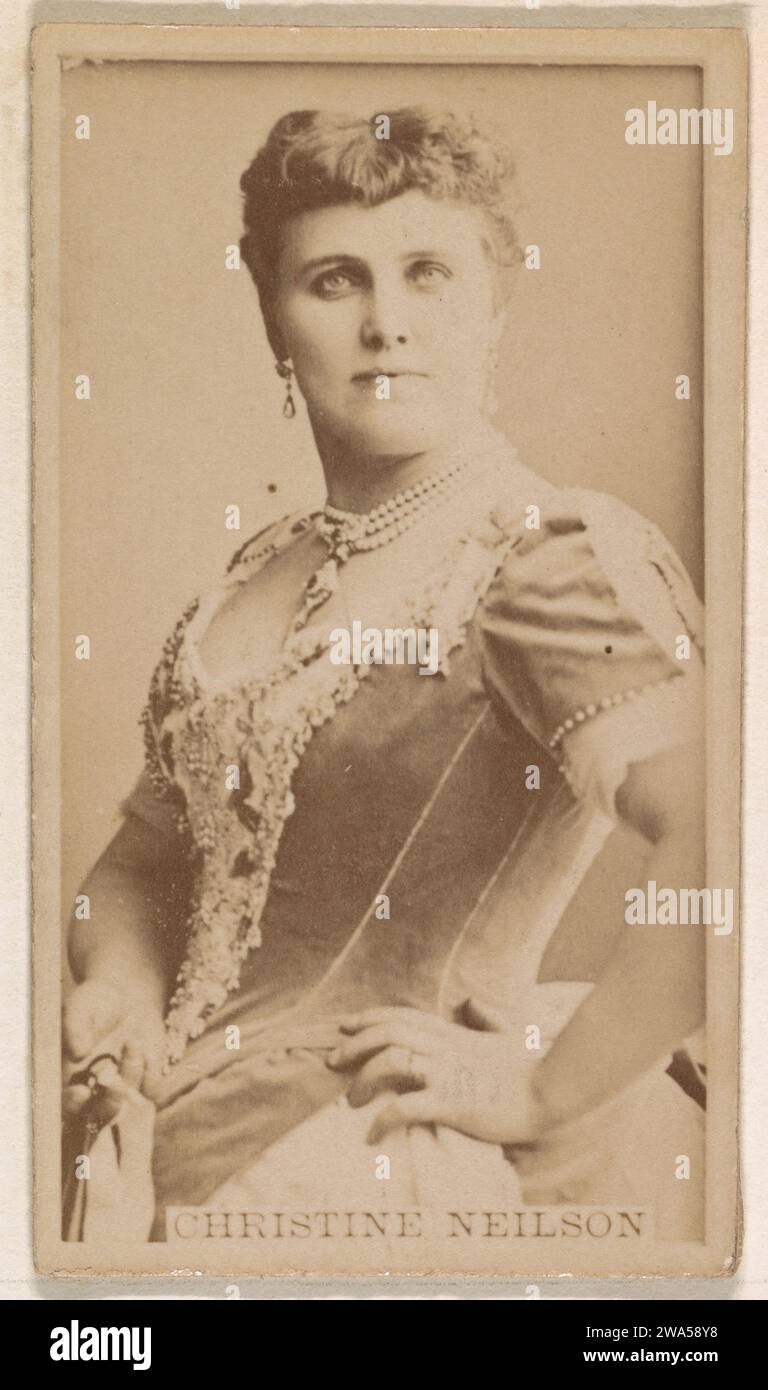 Christine Neilson, from the Actresses series (N245) issued by Kinney ...