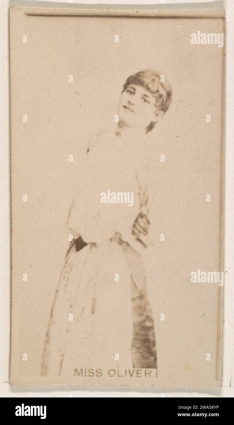 Miss Oliver, from the Actresses series (N245) issued by Kinney Brothers ...