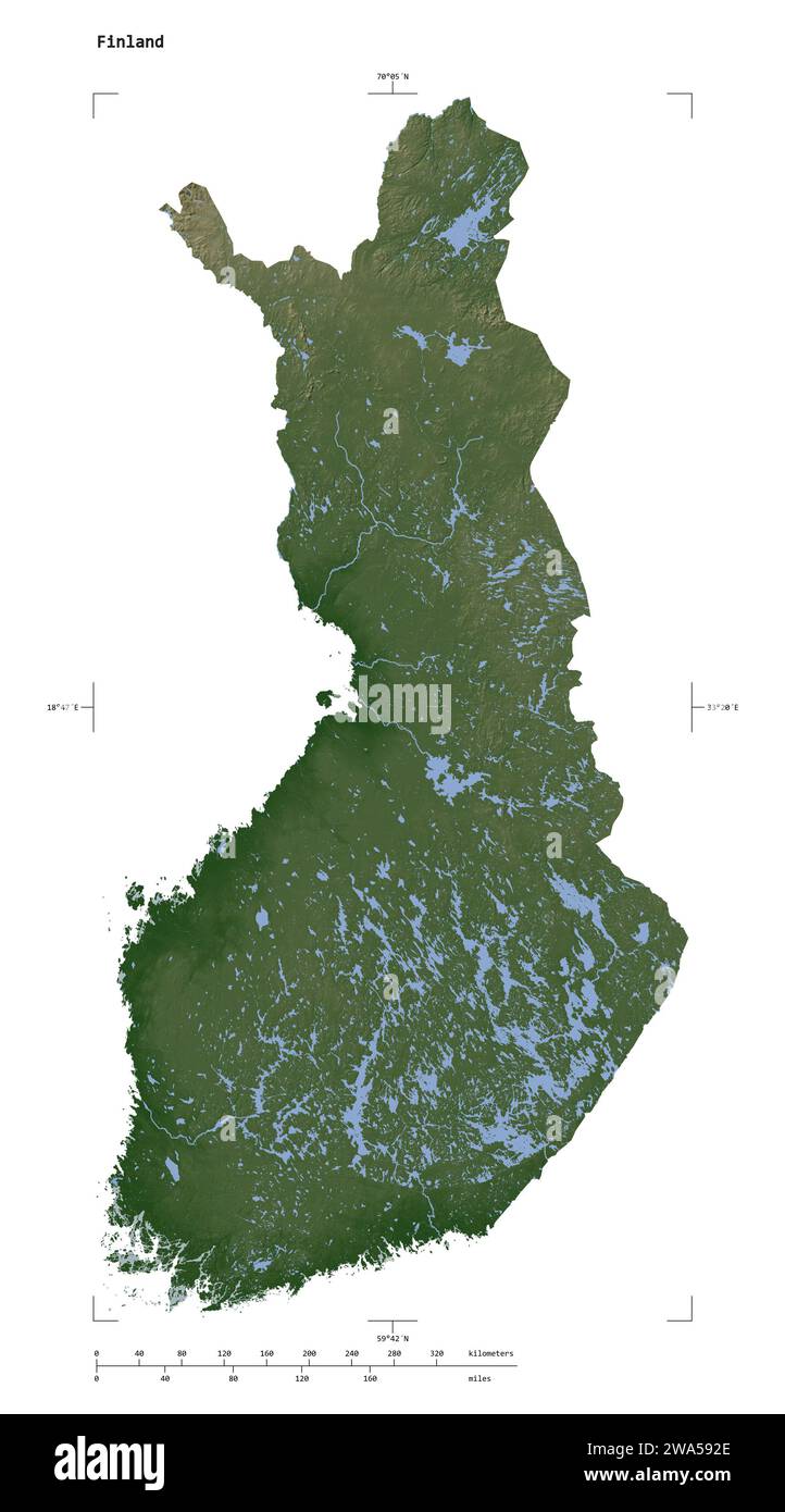 Shape of a Pale colored elevation map with lakes and rivers of the ...