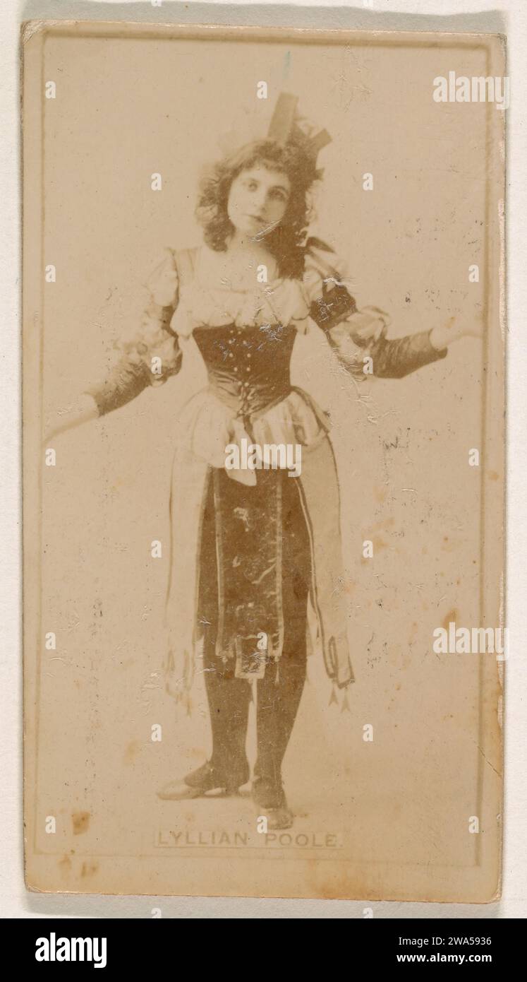 Lyllian Poole, from the Actresses series (N245) issued by Kinney ...