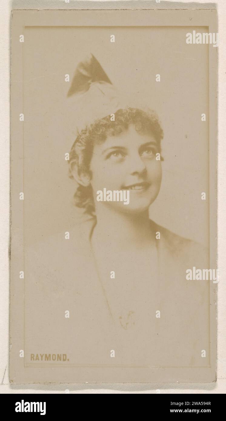 Miss Raymond, from the Actresses series (N245) issued by Kinney Brothers to promote Sweet ...