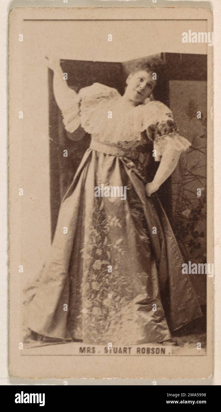 Mrs. Stuart Robson, from the Actresses series (N245) issued by Kinney ...