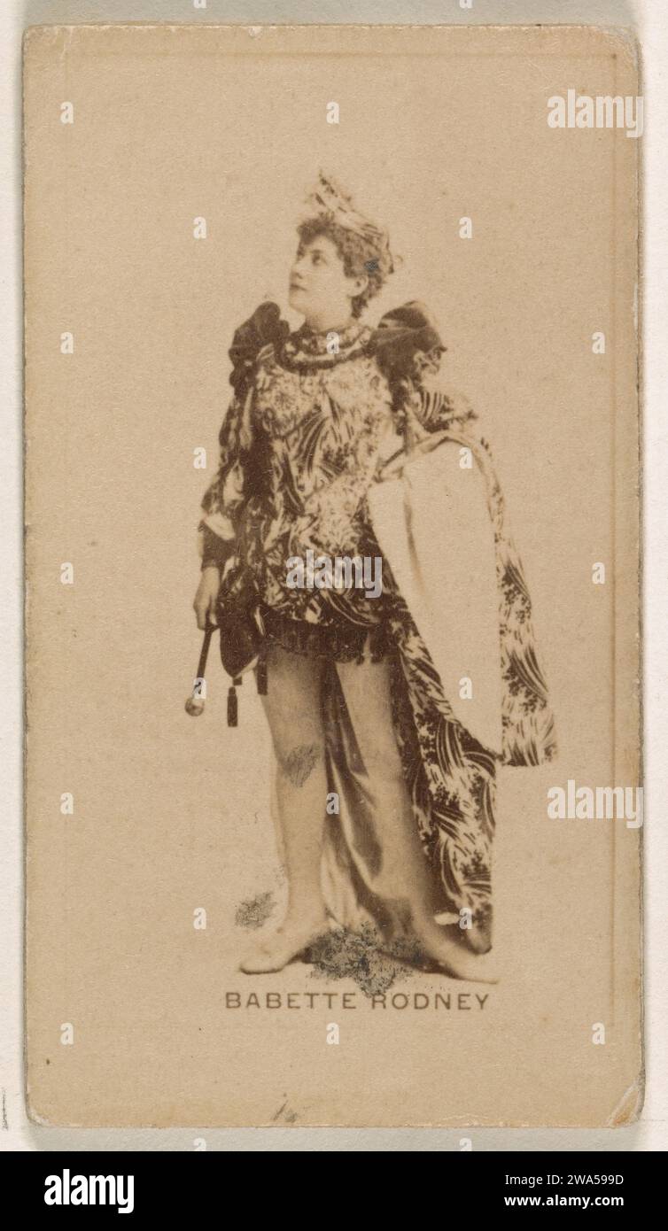 Babette Rodney, from the Actresses series (N245) issued by Kinney ...