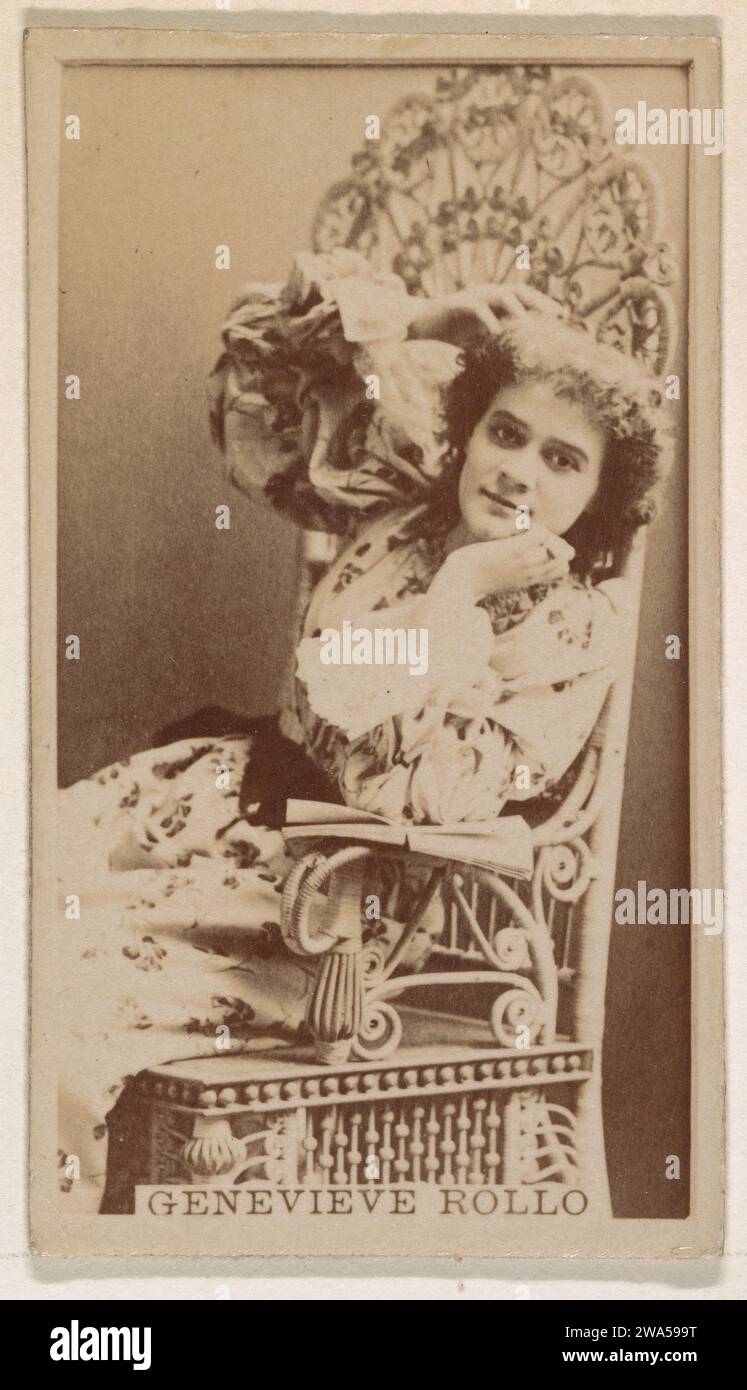 Genevieve Rollo, from the Actresses series (N245) issued by Kinney ...