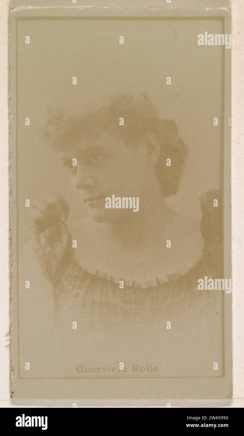 Genevieve Rollo, from the Actresses series (N245) issued by Kinney ...