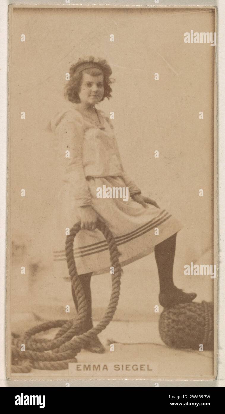 Emma Siegel, from the Actresses series (N245) issued by Kinney Brothers ...