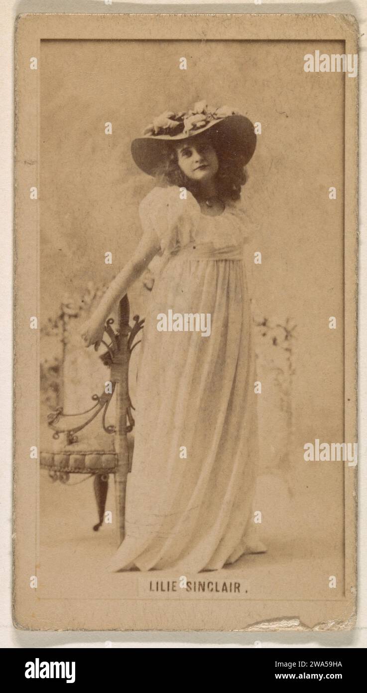 Lilie Sinclair, from the Actresses series (N245) issued by Kinney ...