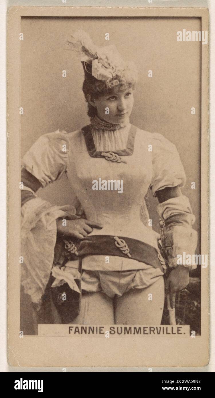 Miss Fannie Summerville, from the Actresses series (N245) issued by ...