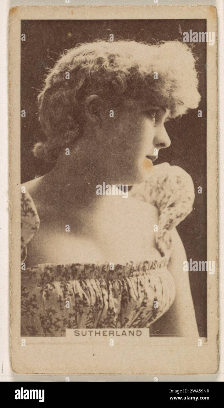 Miss Sutherland, from the Actresses series (N245) issued by Kinney ...
