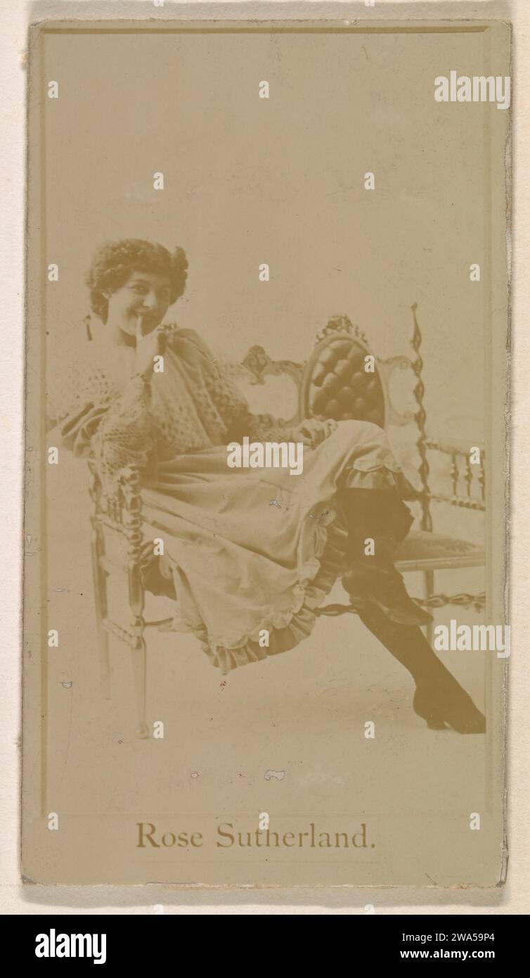 Miss Rose Sutherland, from the Actresses series (N245) issued by Kinney ...
