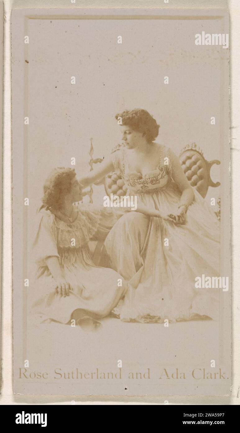 Rose Sutherland and Ada Clark, from the Actresses series (N245) issued ...
