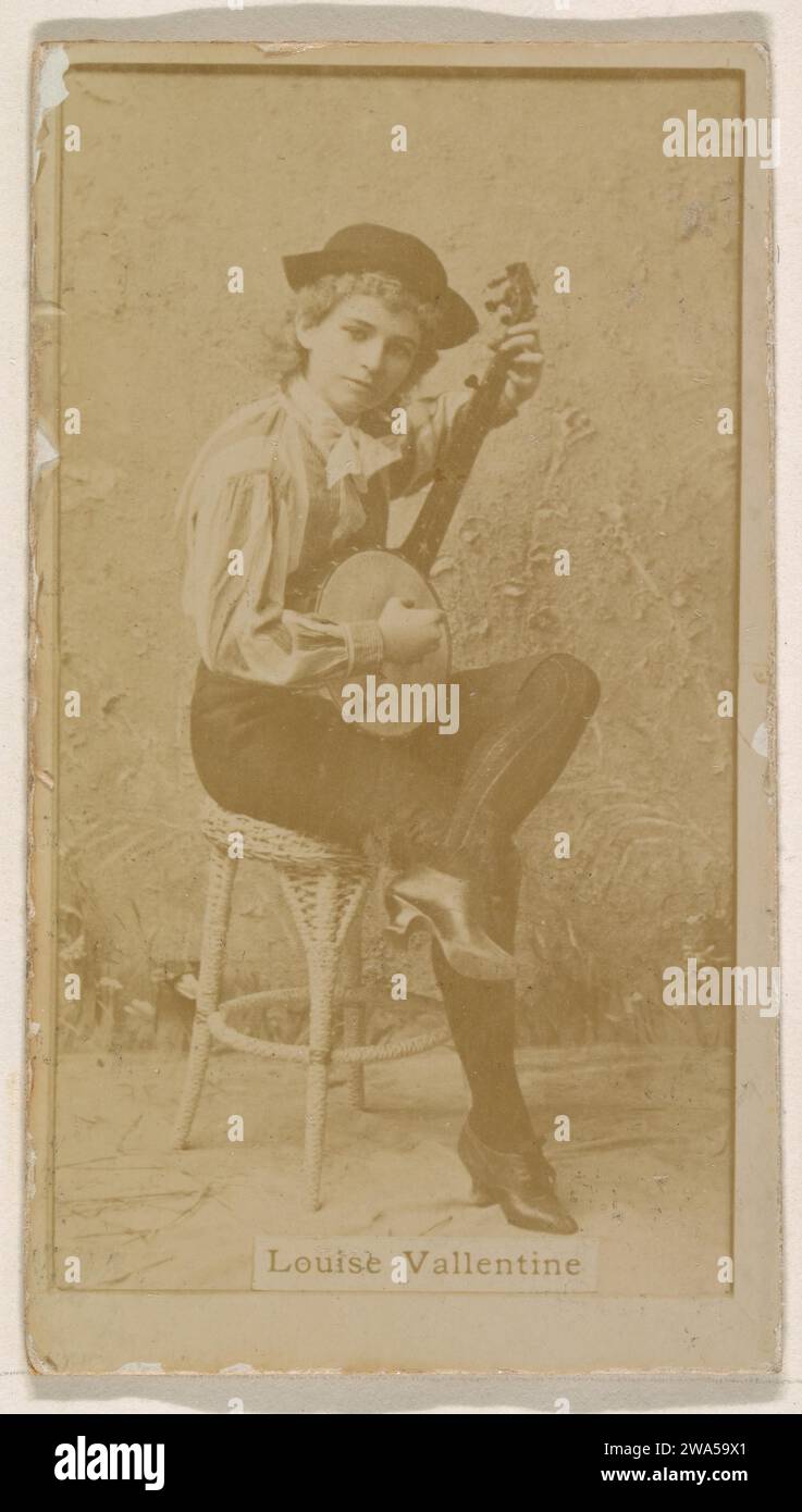 Louise Valentine, from the Actresses series (N245) issued by Kinney ...