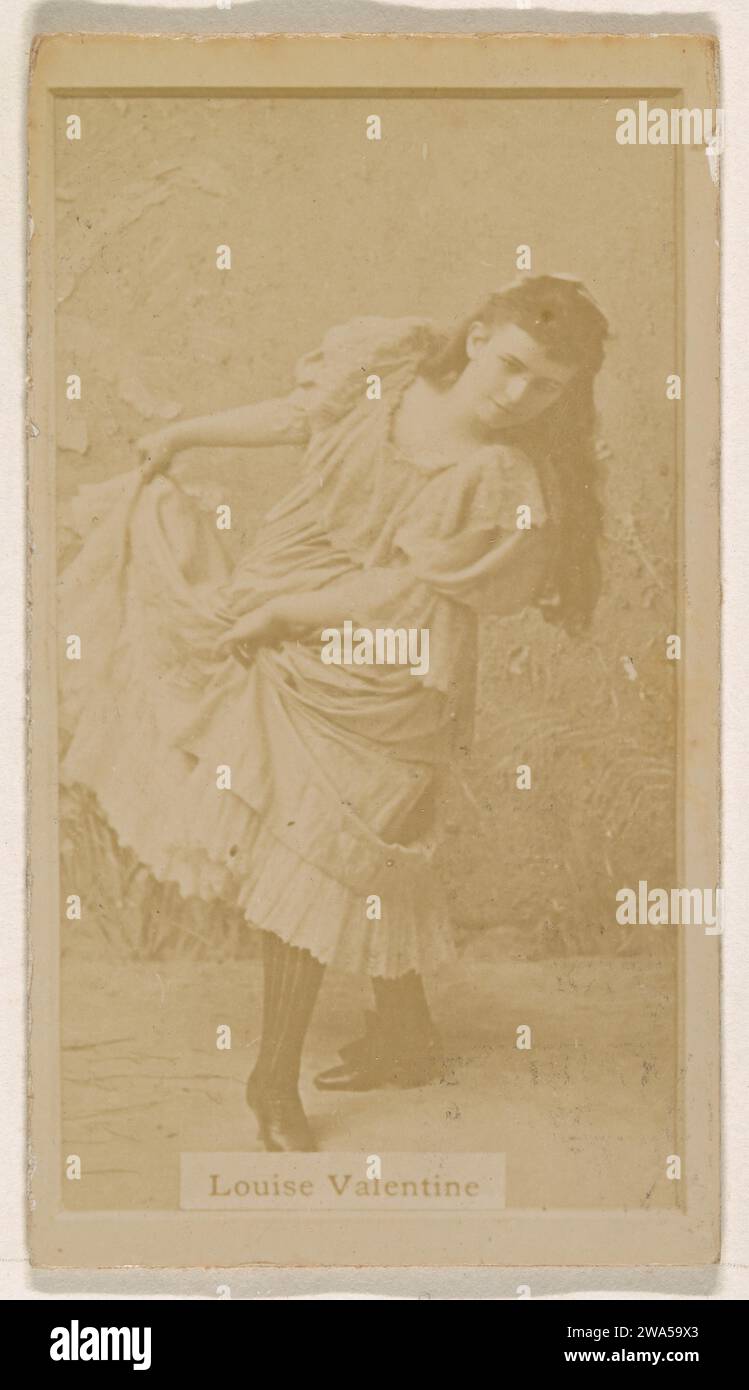 Louise Valentine, from the Actresses series (N245) issued by Kinney ...