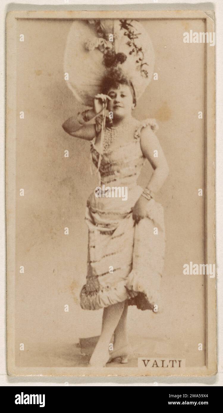 Miss Valti, from the Actresses series (N245) issued by Kinney Brothers to promote Sweet Caporal ...