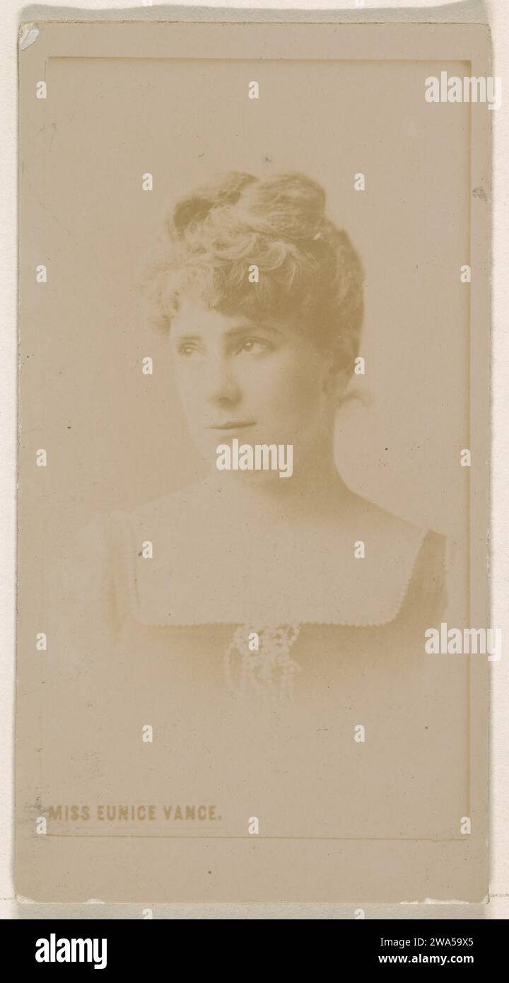 Miss Eunice Vance, from the Actresses series (N245) issued by Kinney ...