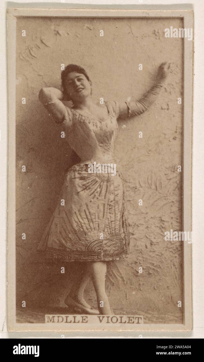 Mdlle. Violet, from the Actresses series (N245) issued by Kinney ...