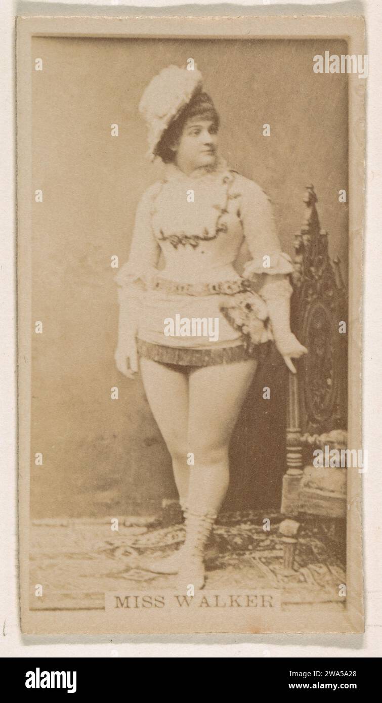 Miss Walker, from the Actresses series (N245) issued by Kinney Brothers ...