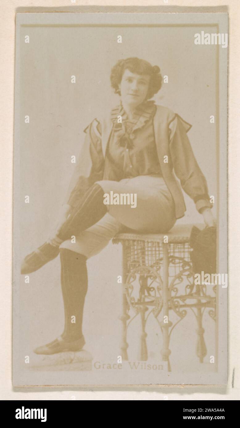 Grace Wilson, from the Actresses series (N245) issued by Kinney ...