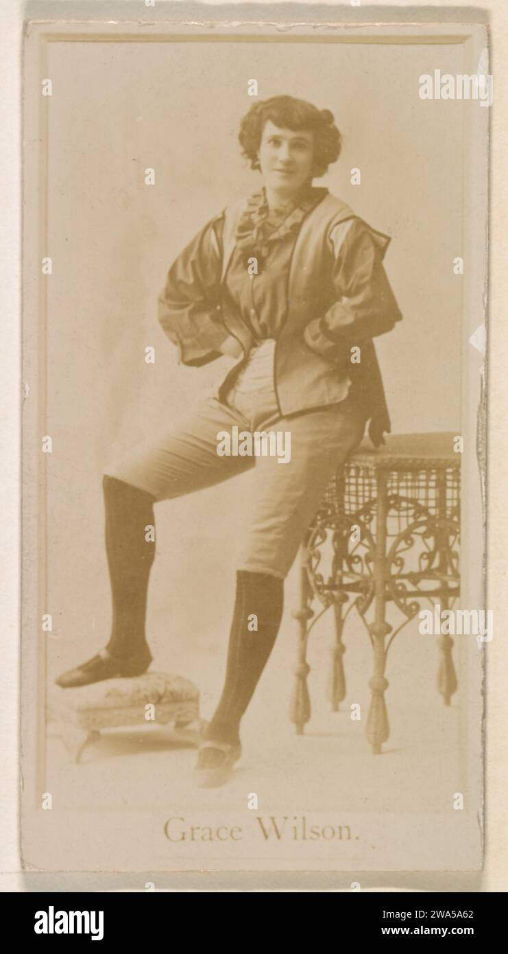 Grace Wilson, from the Actresses series (N245) issued by Kinney ...