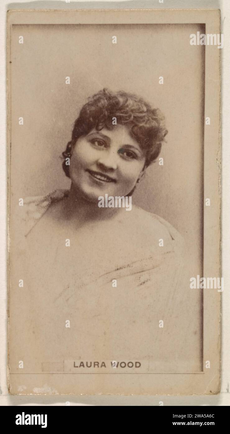 Laura Wood, from the Actresses series (N245) issued by Kinney Brothers ...