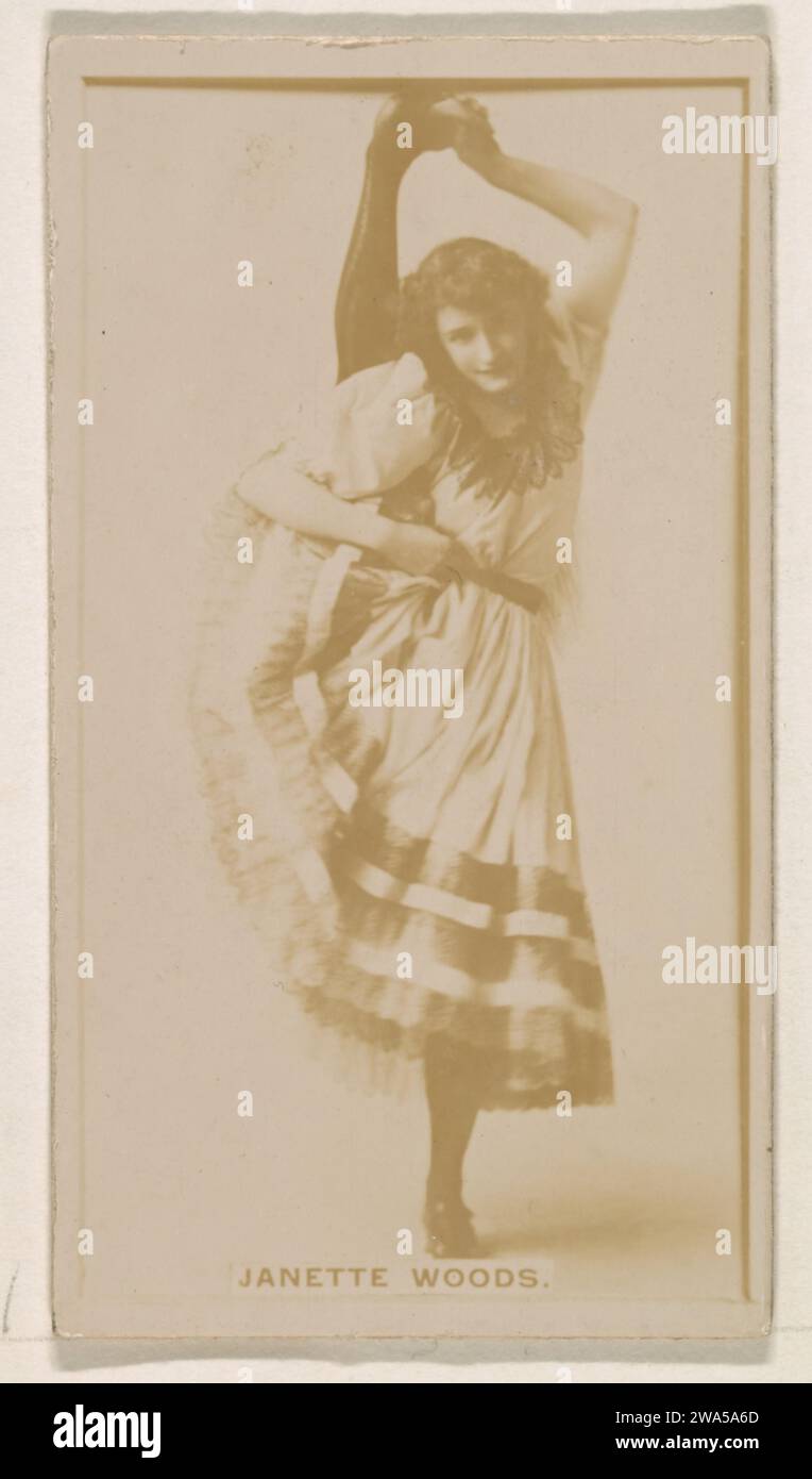 Janette Woods, from the Actresses series (N245) issued by Kinney Brothers to promote Sweet ...