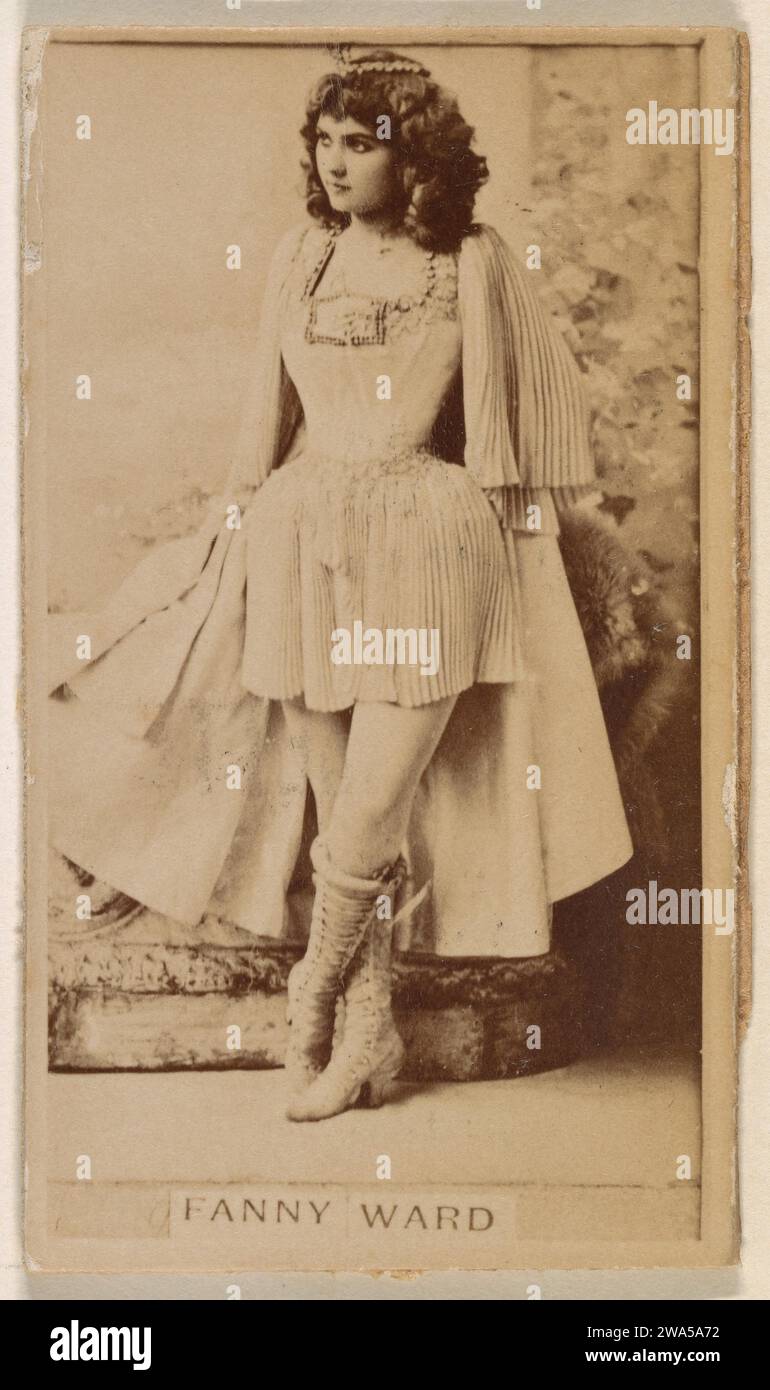 Fanny Ward, from the Actresses series (N245) issued by Kinney Brothers ...
