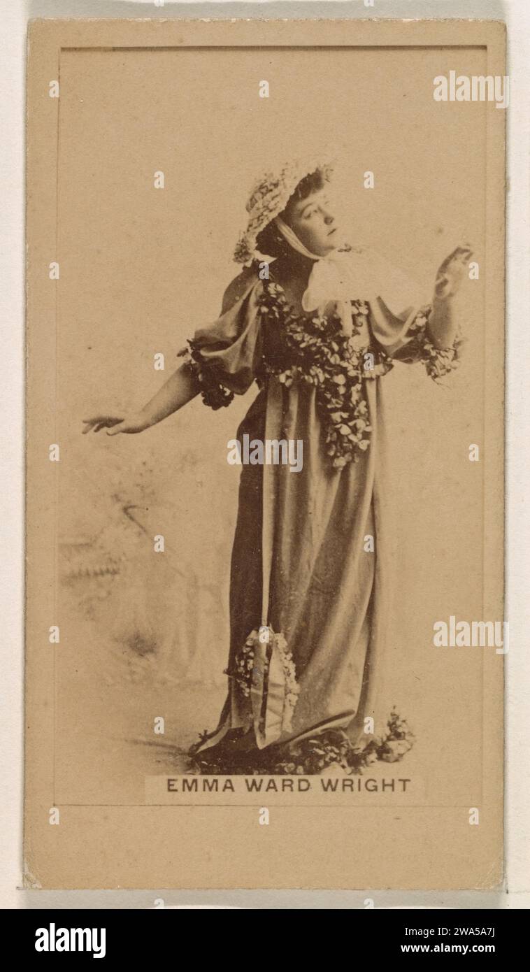Emma Ward Wright, from the Actresses series (N245) issued by Kinney ...