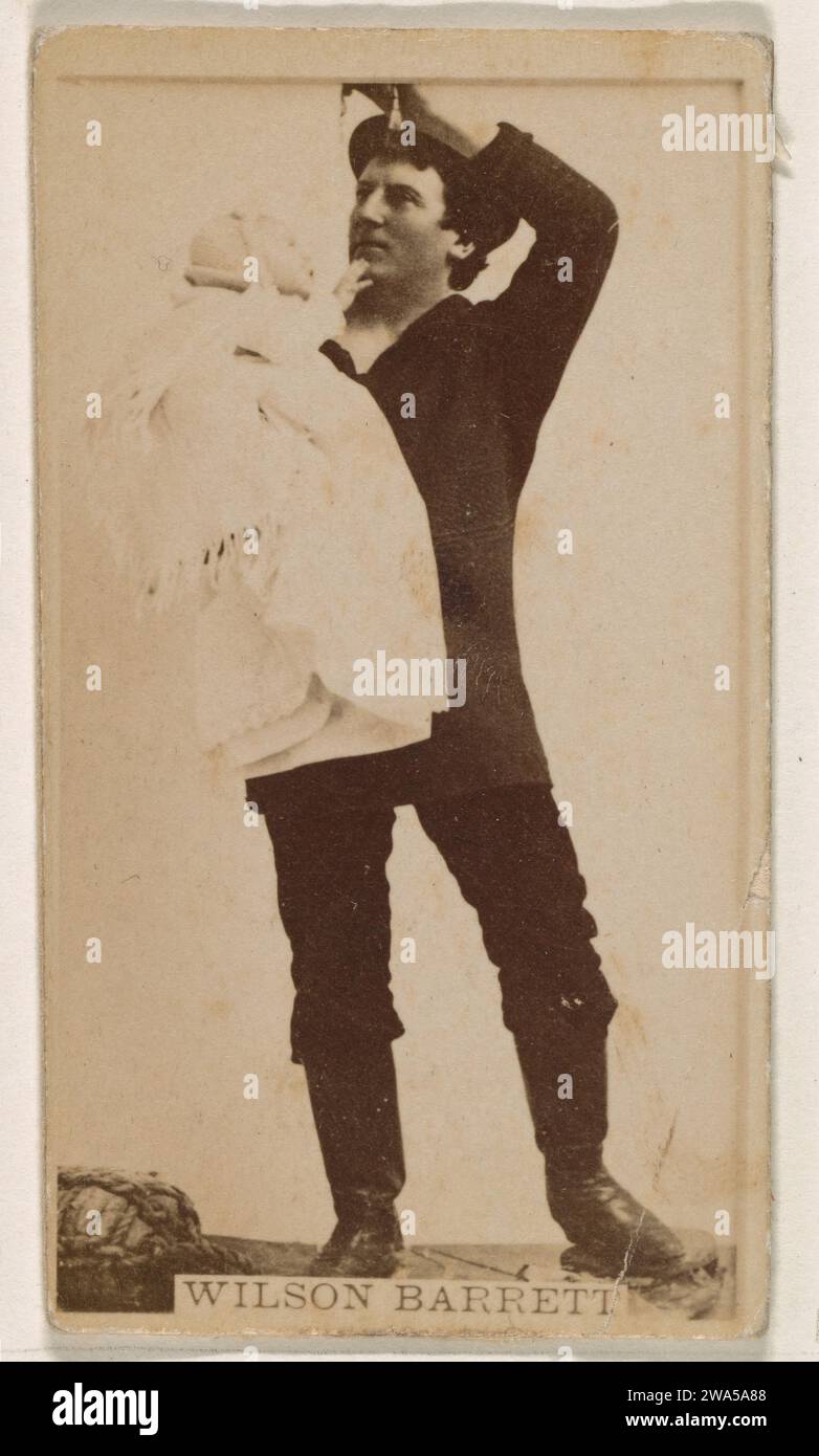 Wilson Barrett, from the Actresses series (N245) issued by Kinney ...