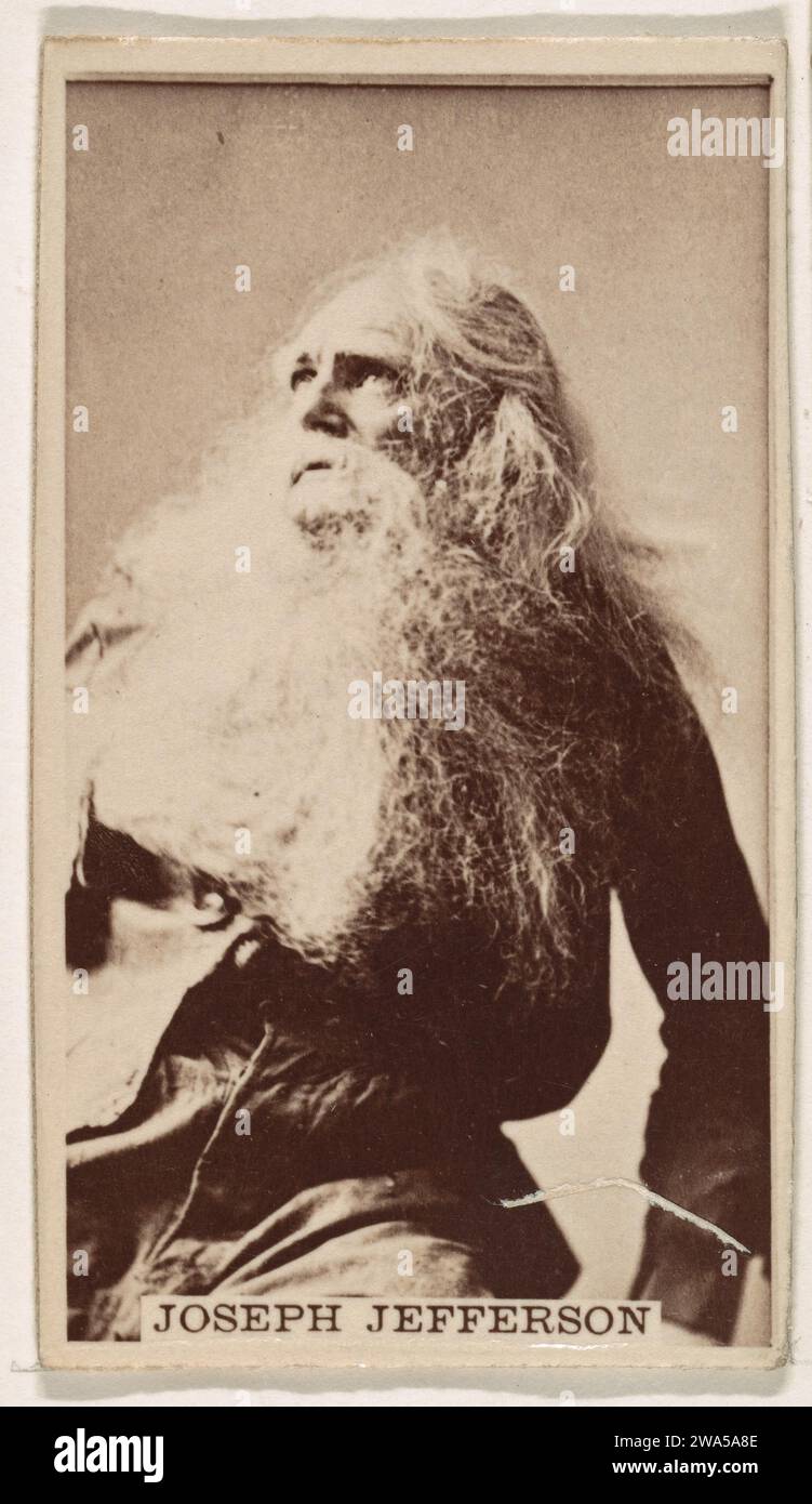 Joseph Jefferson, from the Actresses series (N245) issued by Kinney ...