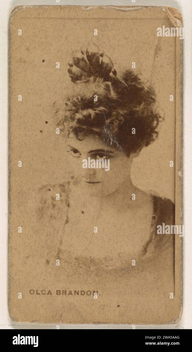 Olga Brandon, from the Actresses series (N245) issued by Kinney ...