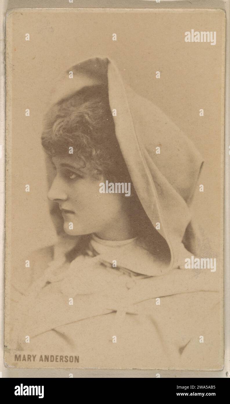 Mary Anderson, from the Actresses series (N246), Type 1, issued by ...