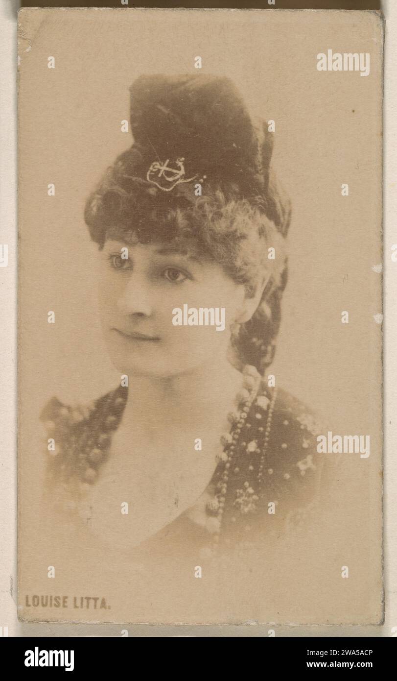 Louise Litta, from the Actresses series (N246), Type 1, issued by ...