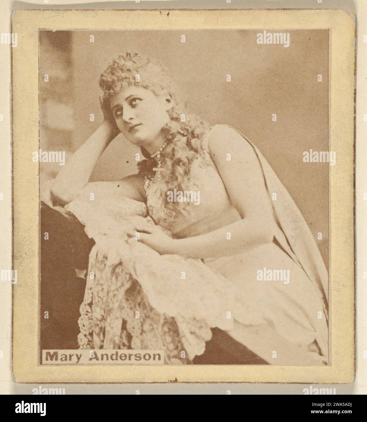 Mary Anderson, from the Actresses series (N246), Type 2, issued by ...