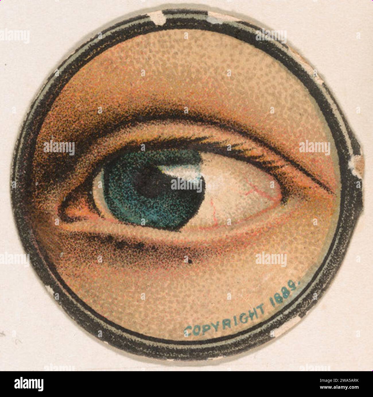 Monocle and Eye (blue), from Jocular Ocular series (N221) issued by ...