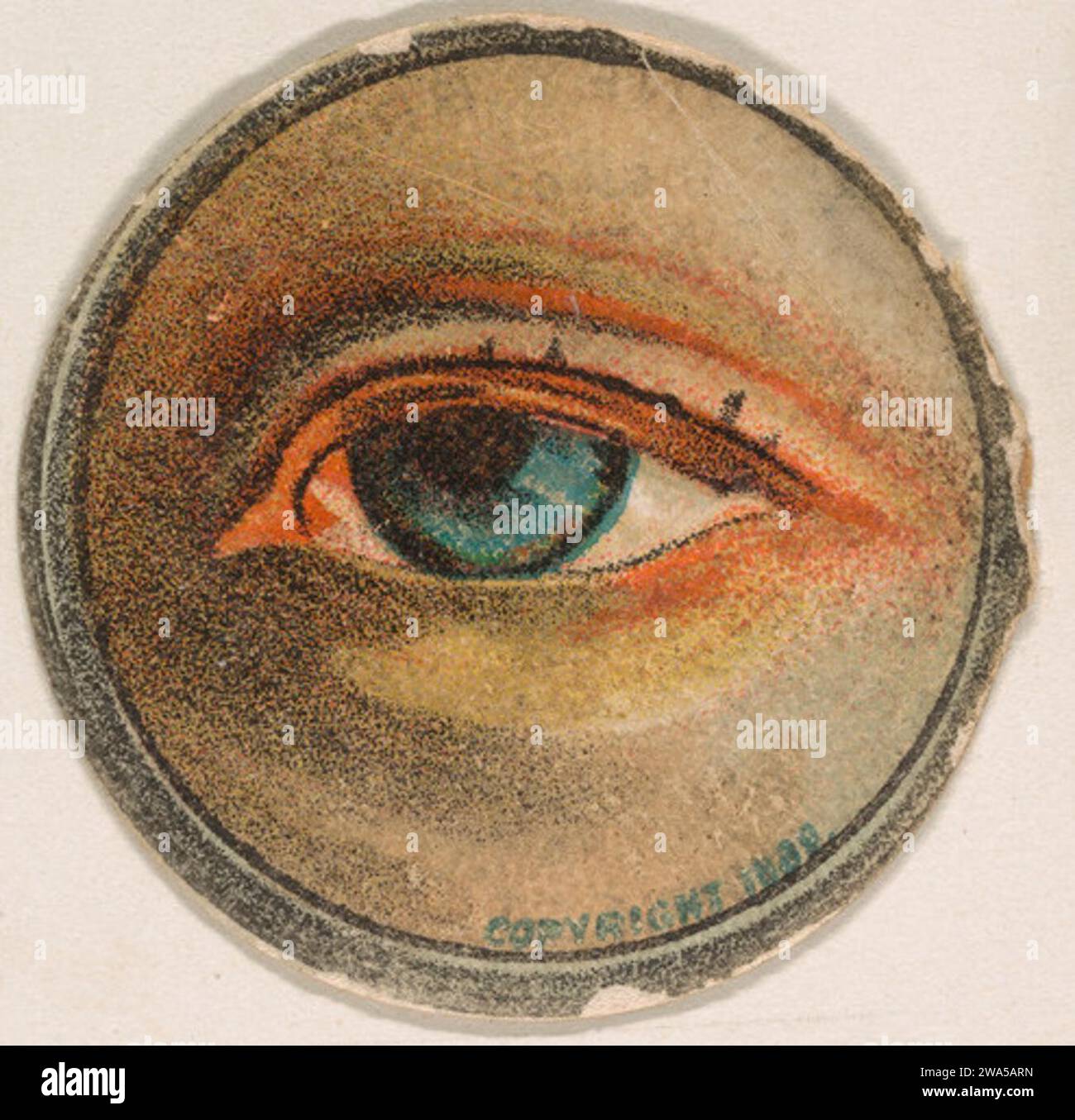 Monocle and Eye (blue), from Jocular Ocular series (N221) issued by ...