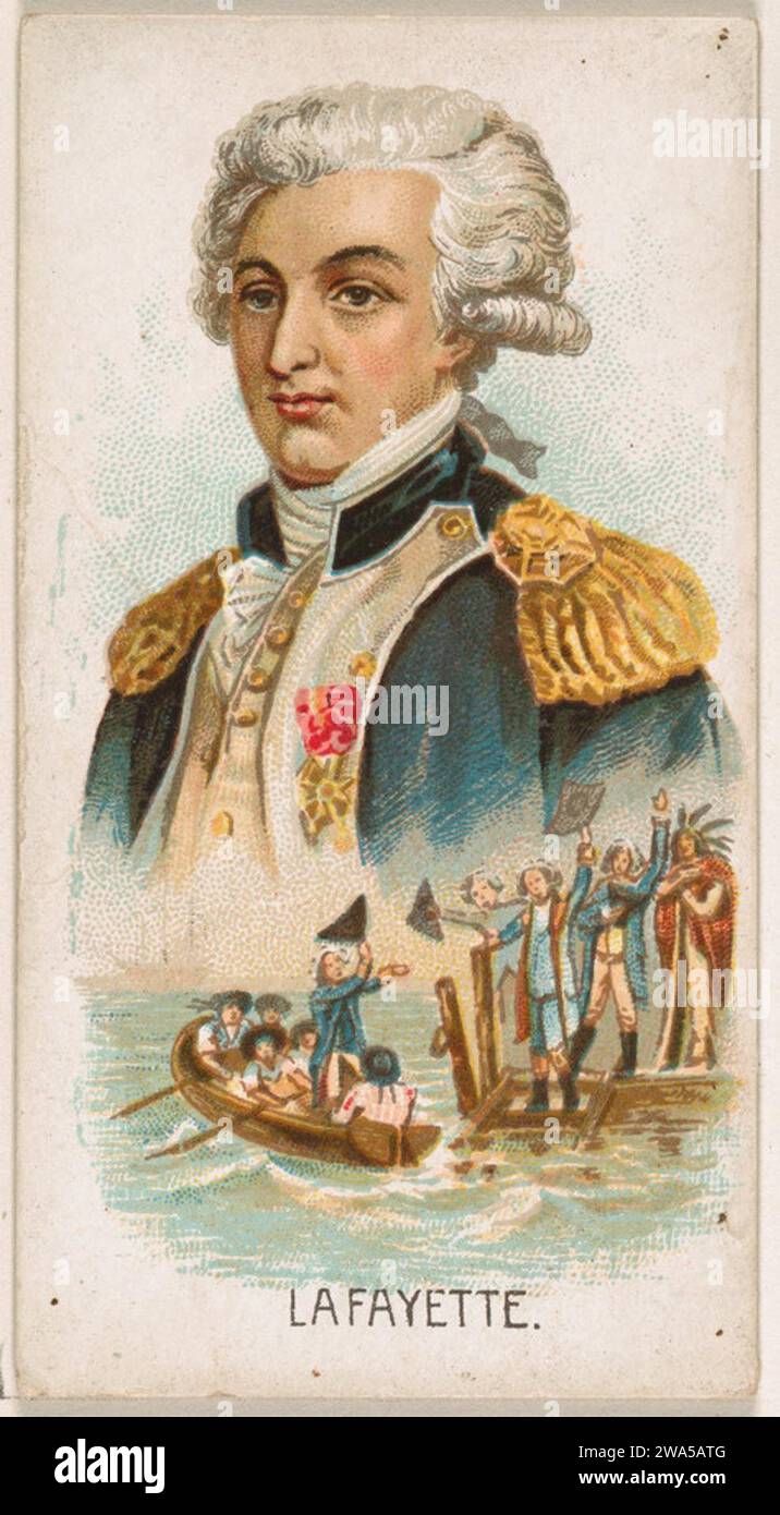 Lafayette, from Leaders series (N222) issued by Kinney Bros. 1963 by ...