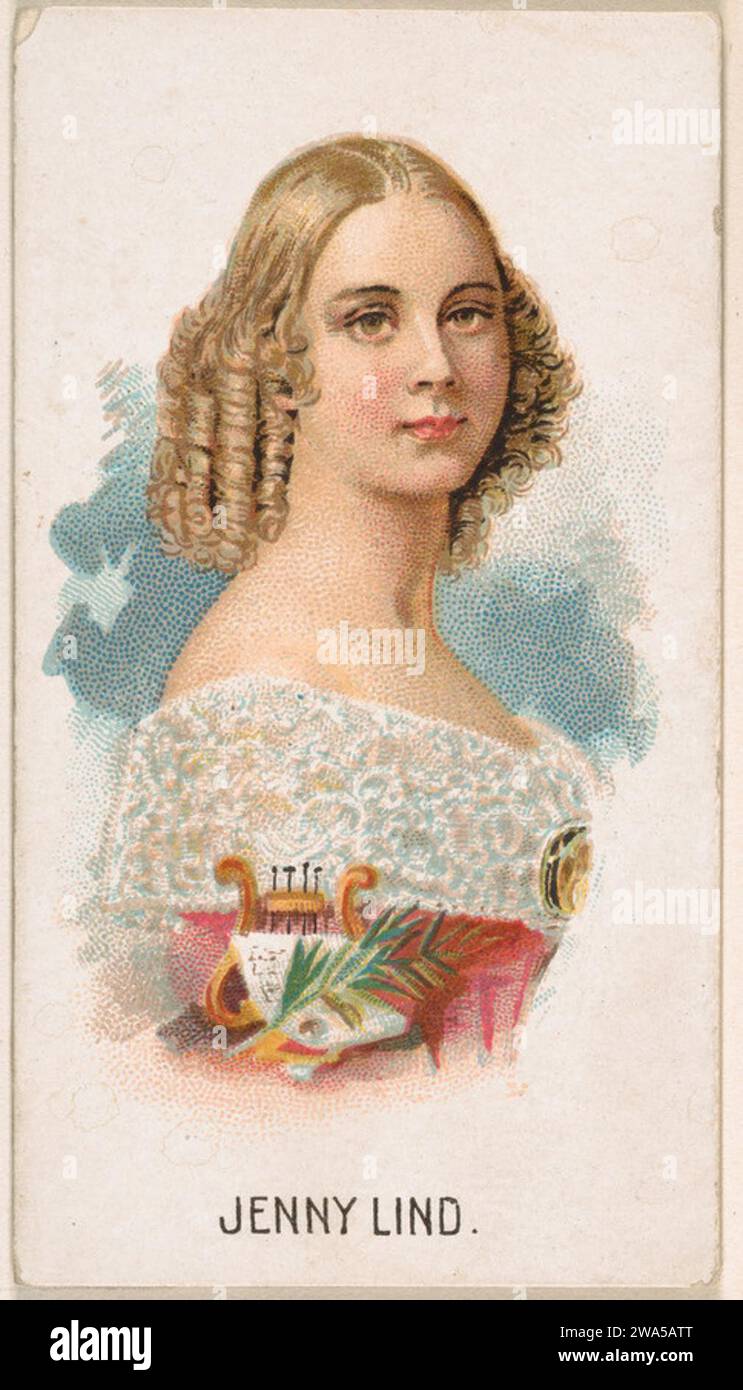 Jenny Lind, from Leaders series (N222) issued by Kinney Bros. 1963 by ...