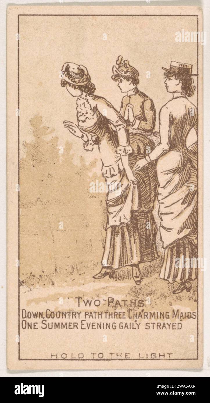 Two Paths, from the Magic Changing Cards series (N223) issued by Kinney ...