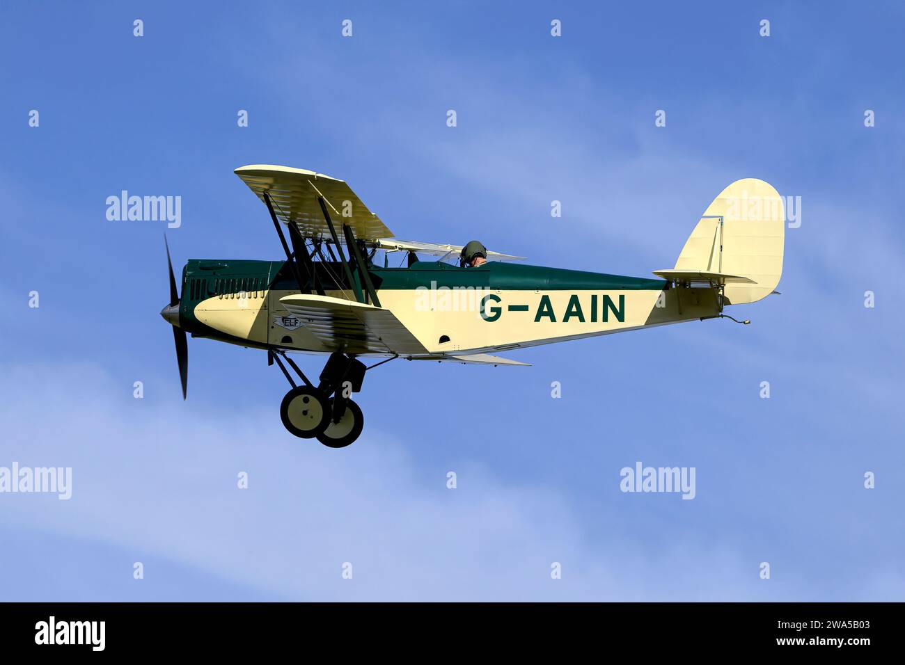 A 1929 Parnall Elf light biplane Stock Photo - Alamy