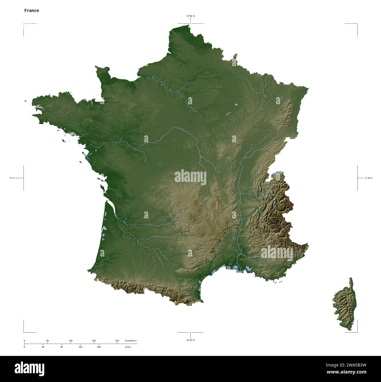 Shape of a Pale colored elevation map with lakes and rivers of the ...