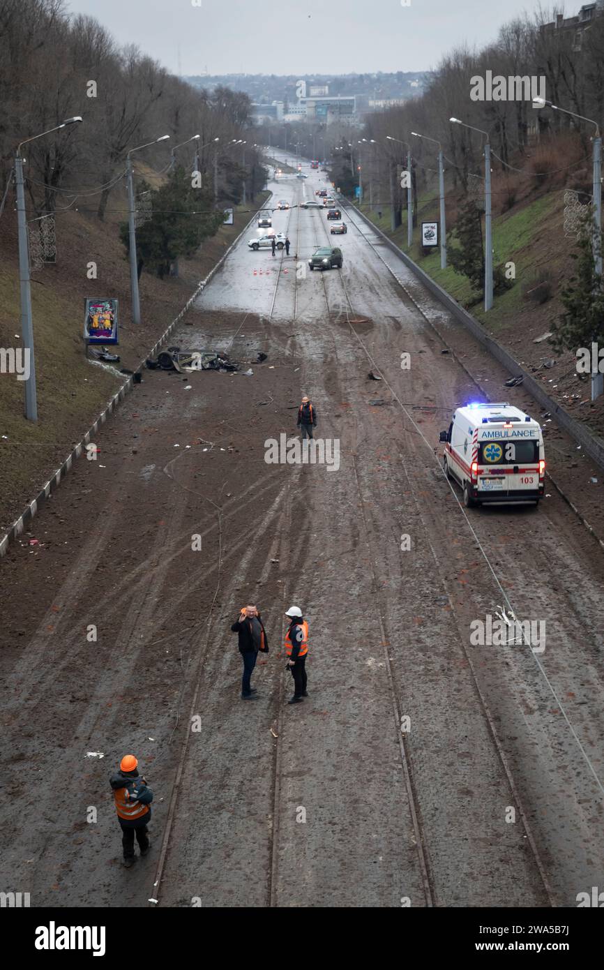 Several S-300 and Kinzal missiles landed in the center of Kharkiv early ...
