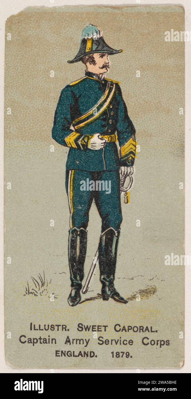 Captain Army Service Corps, England, 1879, from the Military Series ...