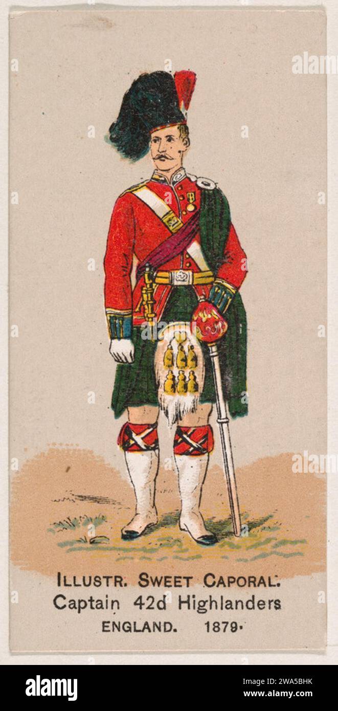 Captain, 42nd Highlanders, England, 1879, from the Military Series ...