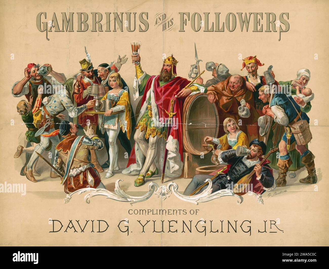 Gambrinus and his followers, compliments of David G. Yuengling, Jr ...