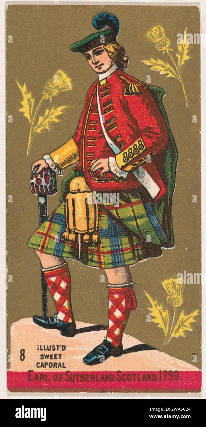 Earl of Sutherland, Scotland, 1759, from the Military Series (N224 ...