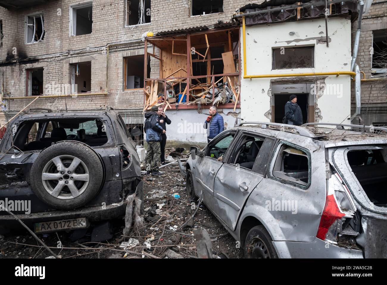 Several S-300 and Kinzal missiles landed in the center of Kharkiv early ...