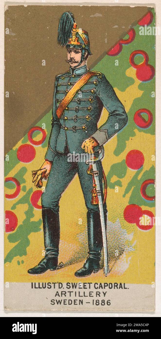 Artillery, Sweden, 1886, from the Military Series (N224) issued by ...