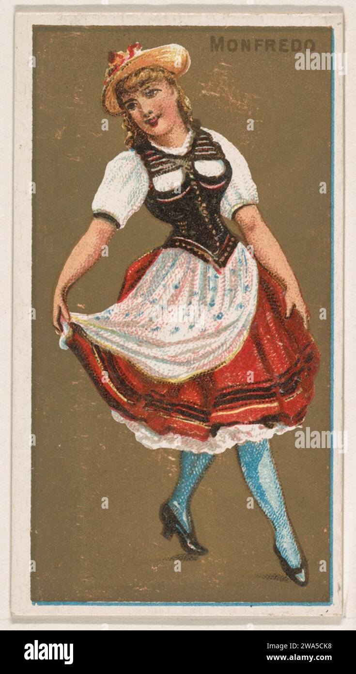 Monfredo, from National Dances (N225, Type 1) issued by Kinney Bros ...