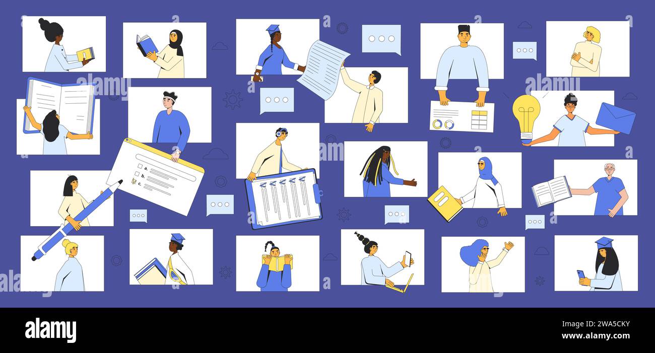 Classmates project digital Stock Vector Images - Alamy