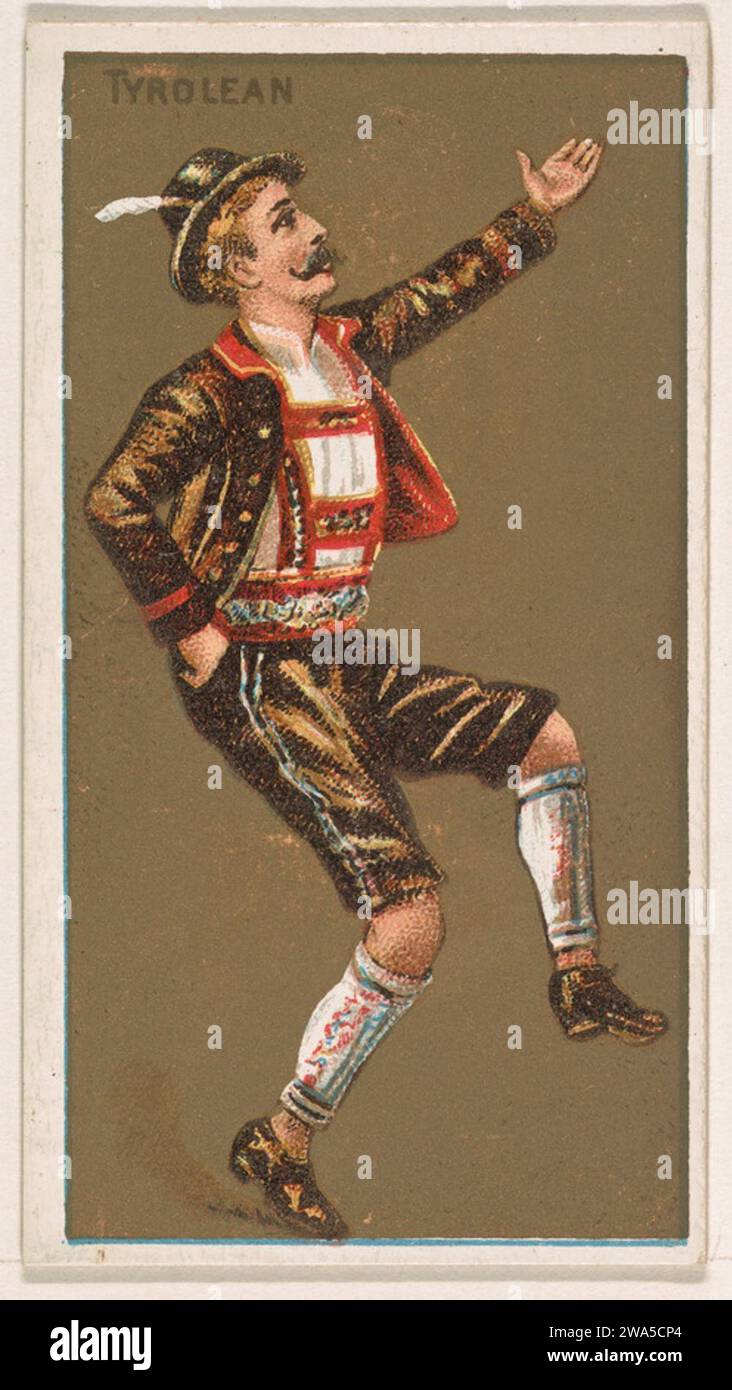 Tyrolean, from National Dances (N225, Type 1) issued by Kinney Bros ...